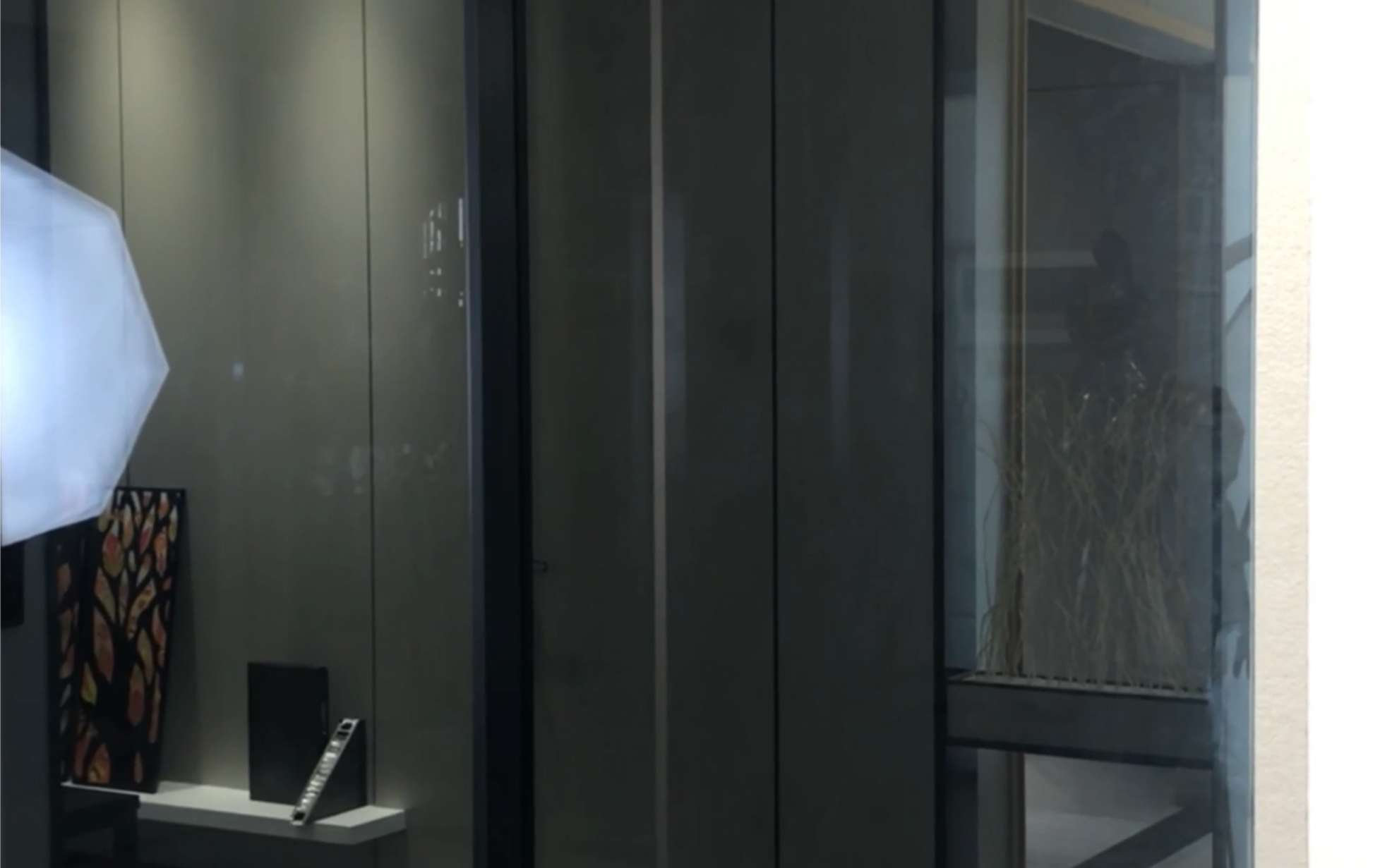 乐乐极简门_引框极简电动推拉门