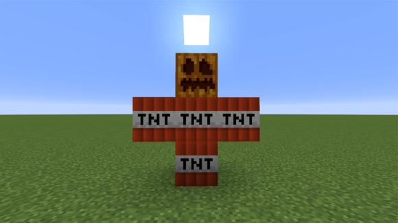我的世界:TNT傀儡VS红石傀儡