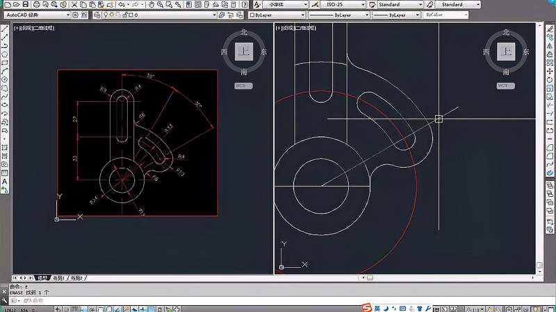 CAD练习图全集5:掌握圆、直线、修剪工具,绘图得心应手