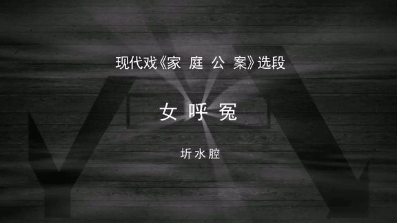 #荆州花鼓戏 #胡新中专辑 《家庭公案》选段-女呼冤