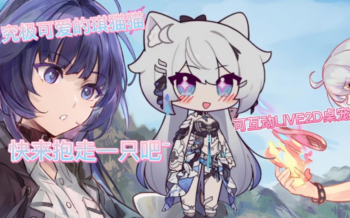 【LIVE2D桌宠】快来领养属于自己的琪猫猫吧!