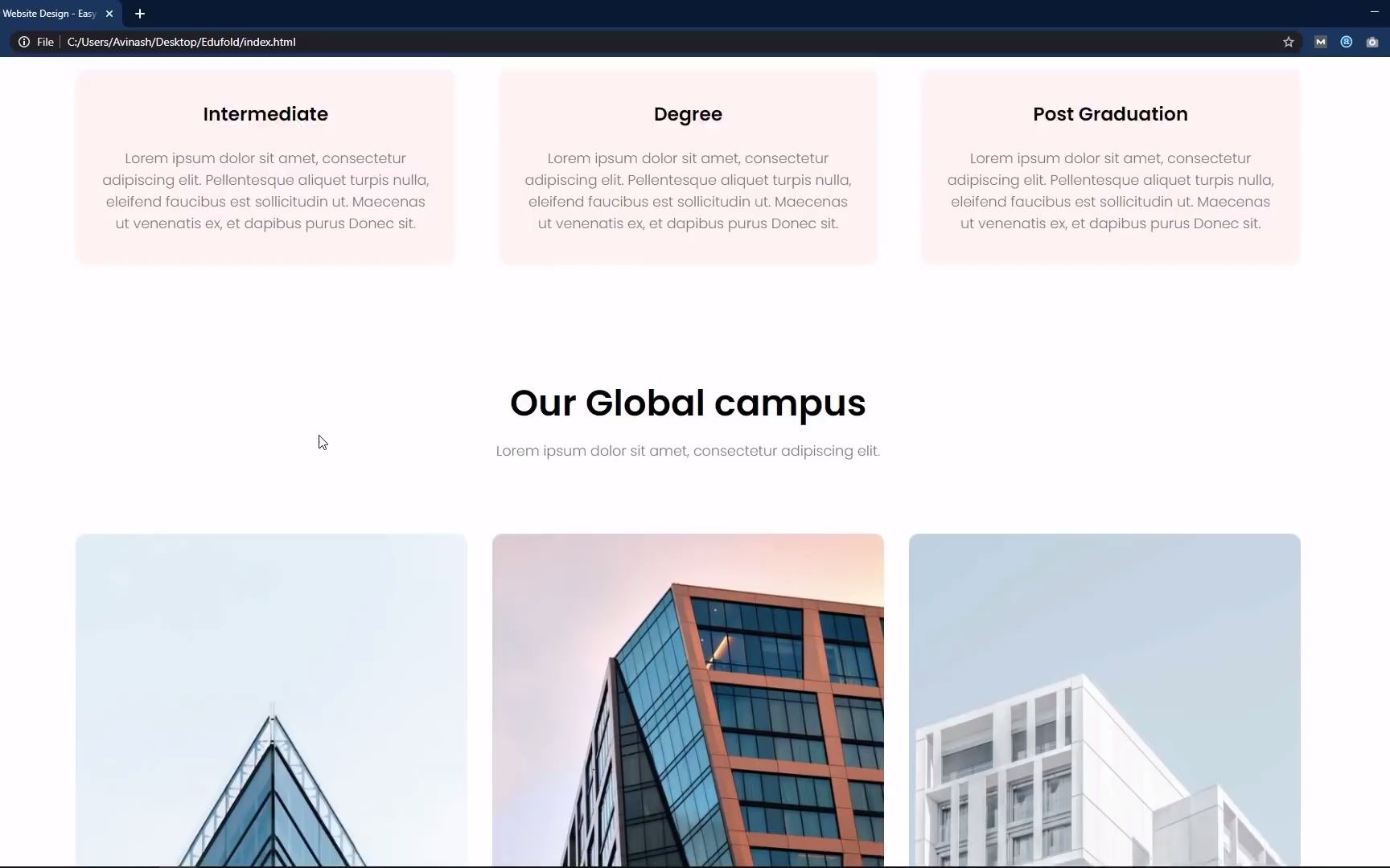 如何用html+css制作一个精美的大学网站