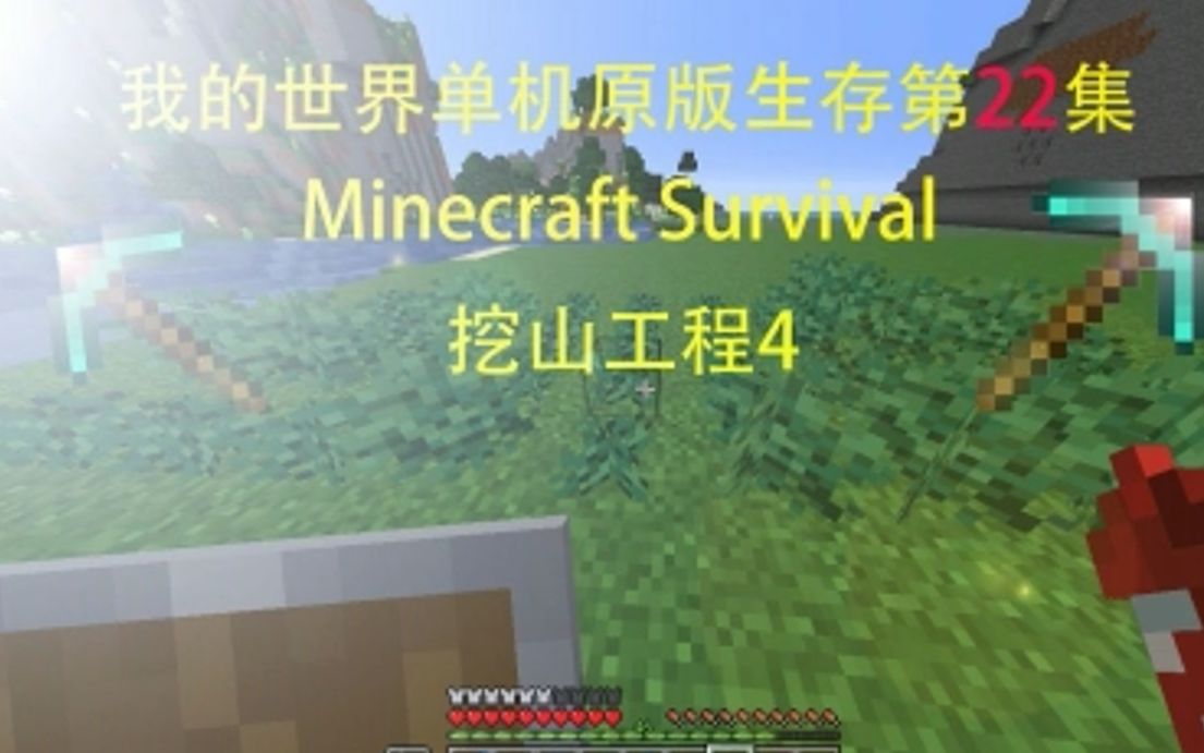 我的世界[1.14.4]单机原版生存22【挖山工程4】!