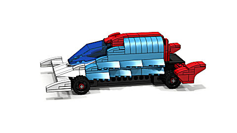 LEGO虚拟搭建LDD制作小货车