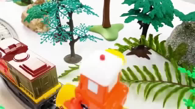 益智小游戏:火车模型也太逼真了,适合宝宝玩耍!