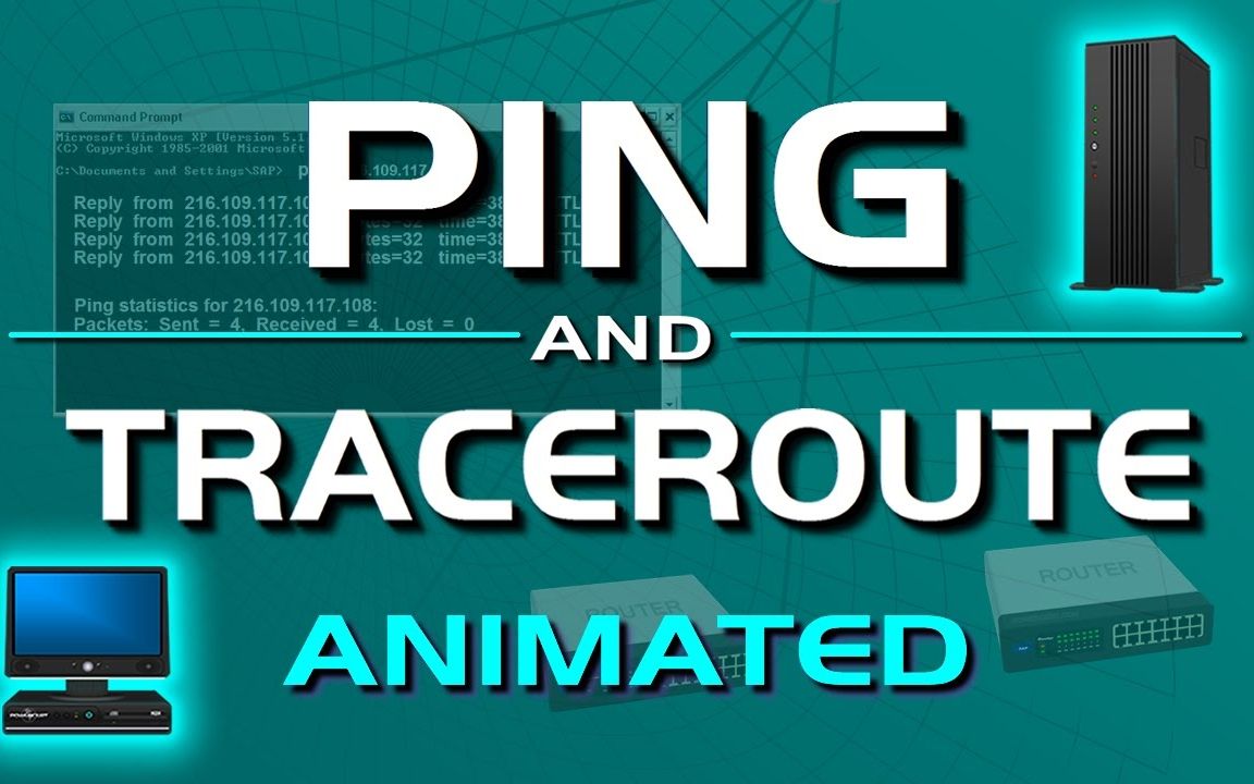 【IT硬核动画搬运/中英双字】什么是ping指令?Traceroute又是什么?(...