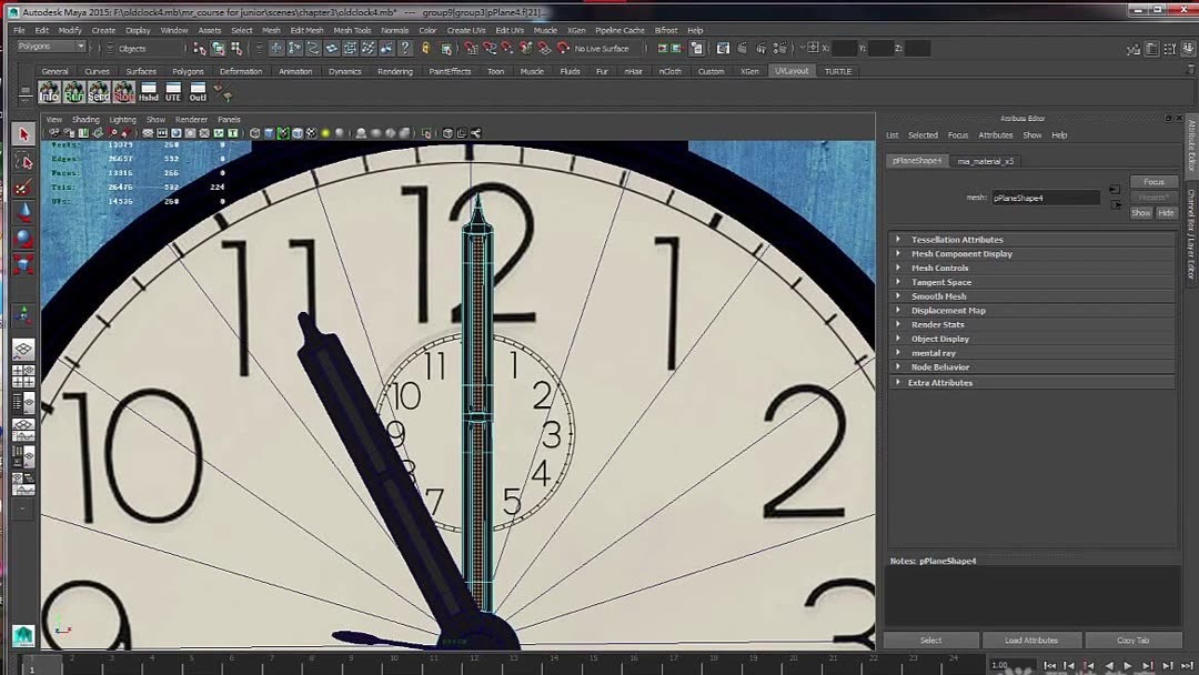 MAYA基础教程【钟表案例制作】
