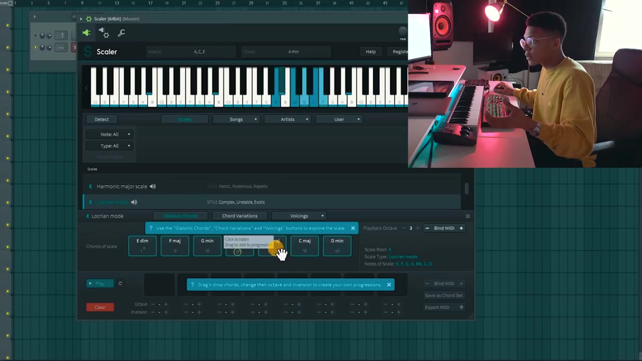 教你在fl studio里用scaler 和弦编配