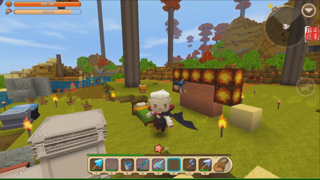 迷你世界极限生存 调整到最强打龙状态