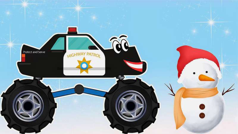 工程车救援队 越野车趣味动画