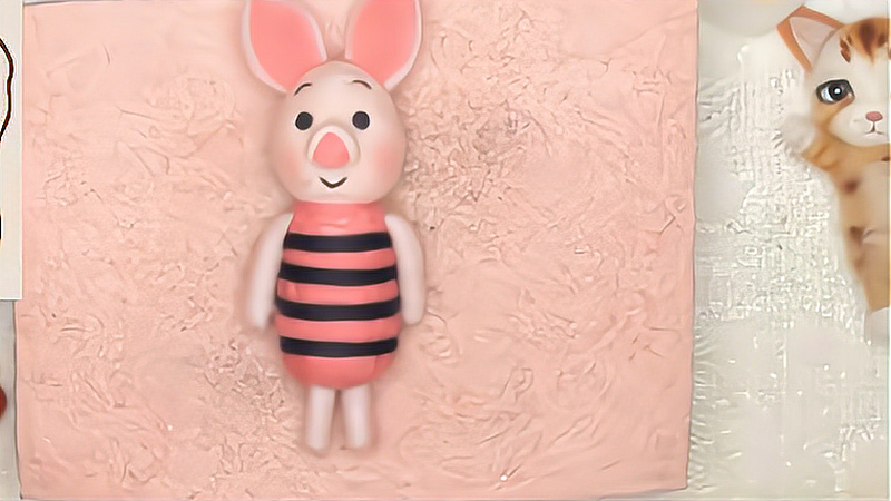 手工羊毛毡教程,制作小熊维尼的好朋友,简单易学,快试试