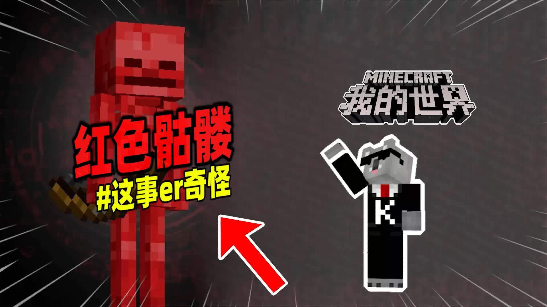 我的世界:玩家发现了一块命名牌,不料召唤出了红色骷髅!