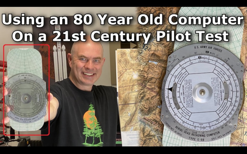 (生)使用 80 岁的计算尺通过了 21 世纪的航空考试