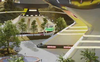 【资源】Blender科技外星城市动画工程源文件