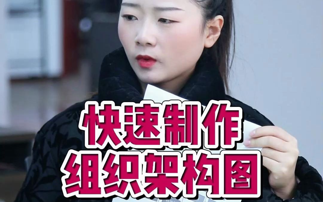 快速制作组织架构图真的绝了