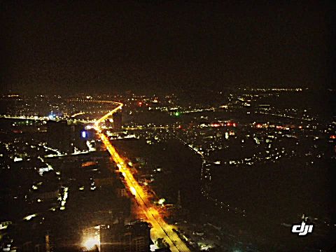 DJI-GO 带你从空中体坦洲的夜景