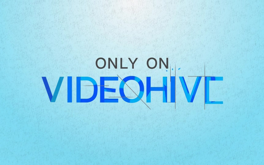 AE模板-字母打散变换效果模板