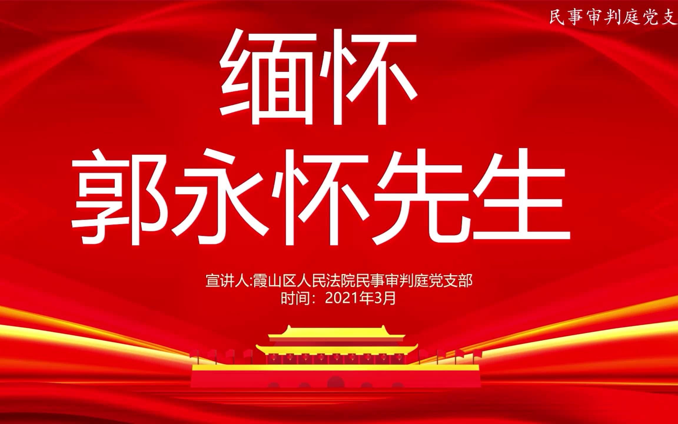 霞山法院民事审判庭党支部微党课