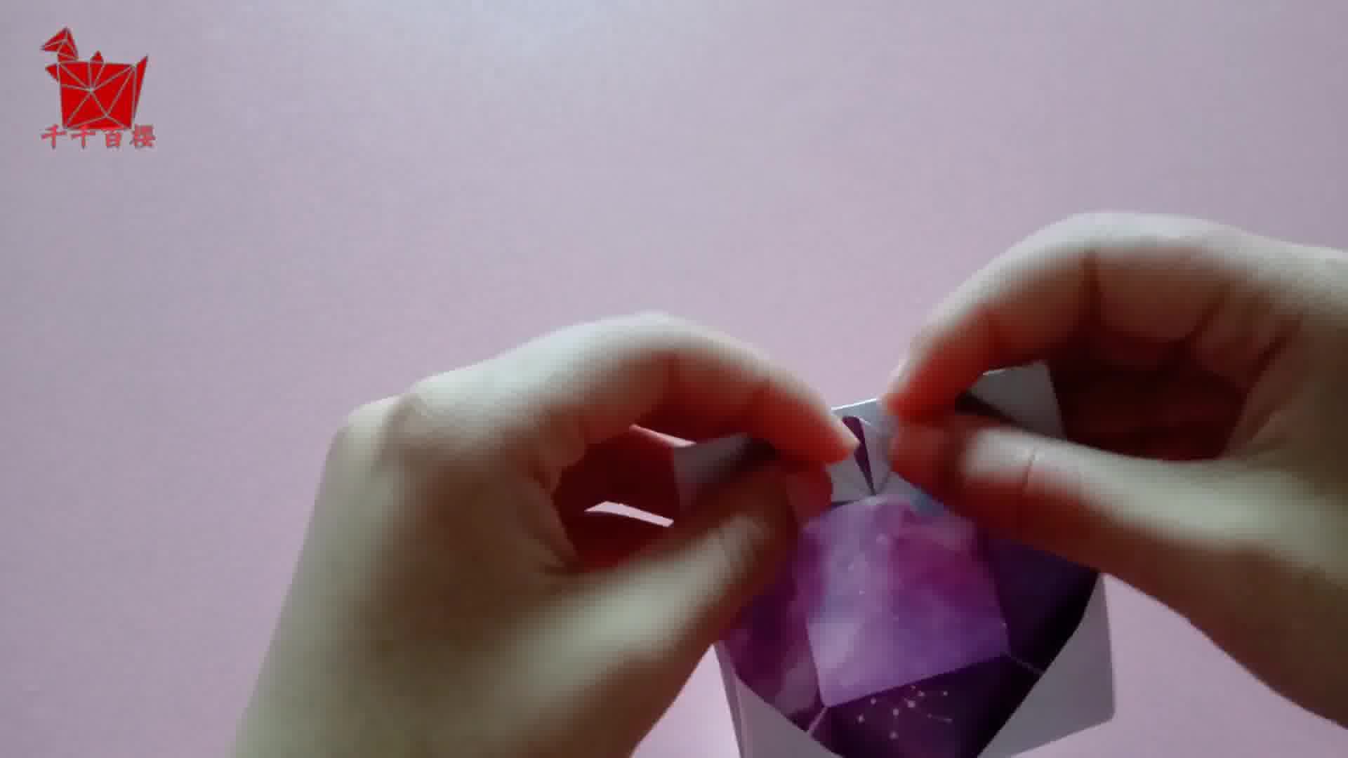 手工折纸教程:爱心盒子折纸,满满的爱心送给你,简单又漂亮