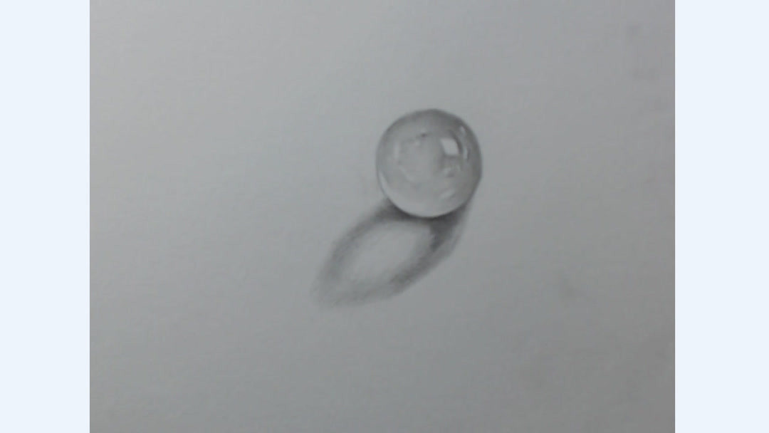 手把手教你用素描画小水珠,一学就会,拿去画!