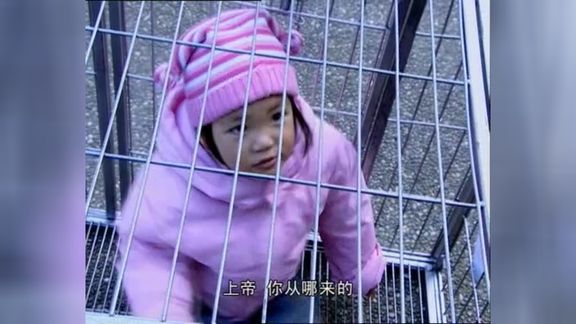 可爱的宝宝 放走猫咪 自己跑进猫笼 萌翻了小宝宝