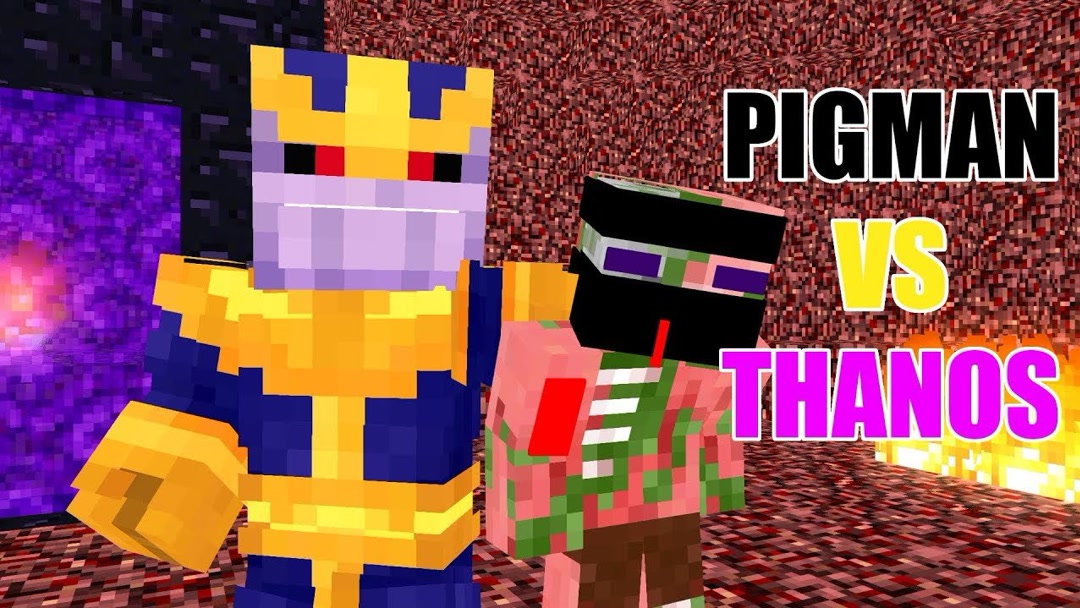 我的世界:忍者VS灭霸,精彩动画