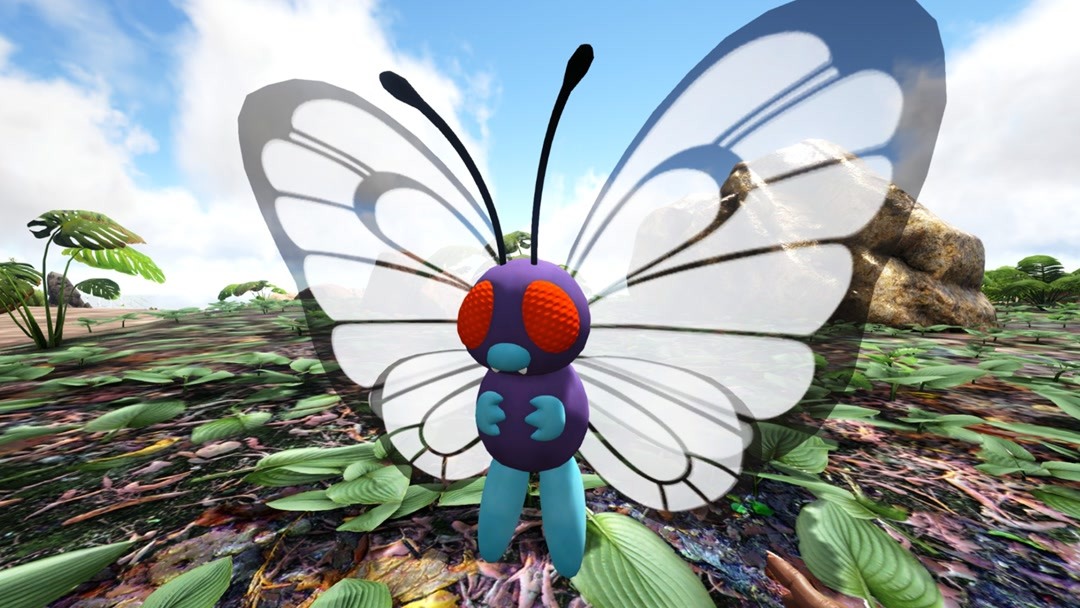 方舟生存进化:精灵宝可梦 51 滑翔高手巴大蝶暗墨多米滑翔比赛