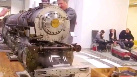 震撼的蒸汽火车模型,细节太恐怖了