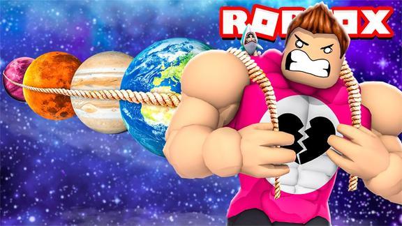 Roblox大力士模拟器:我变得力大无穷!直接搬走游戏机!