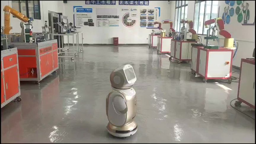 贵州科技学校工业机器人技术 实训基地#工业机器人 #自动化设备