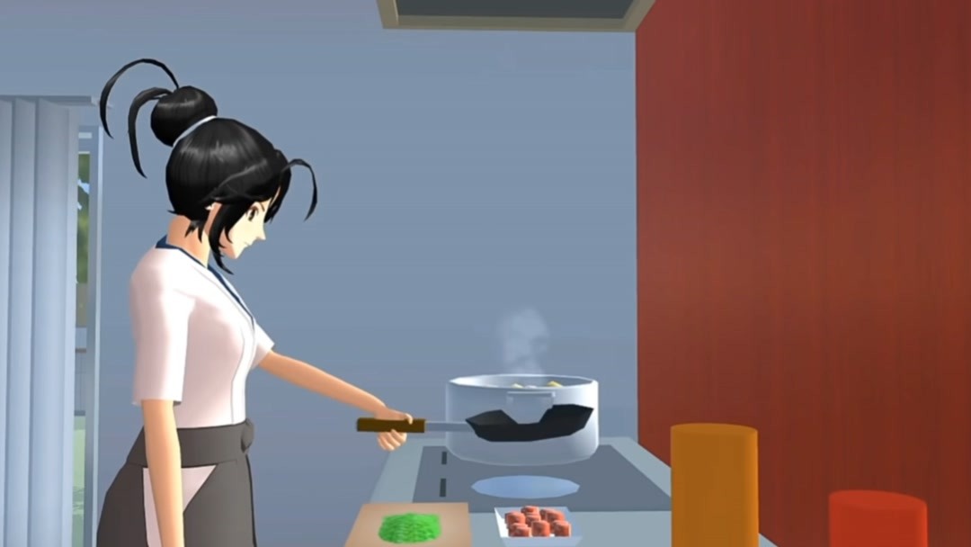 樱花校园模拟器:放假居家的日常生活!