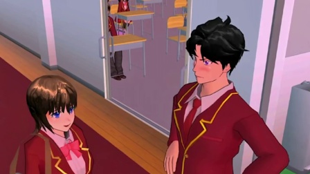 樱花校园模拟器:校霸要送女主回家,茶茶却故意搞破坏