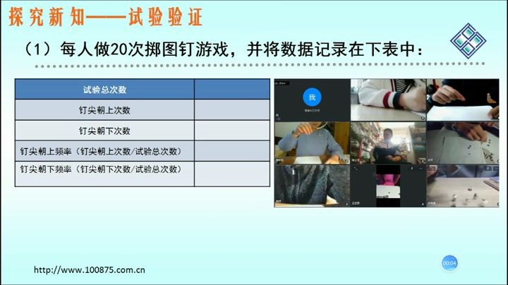 数学初一(七年级)下册:6.2-频率的稳定性1