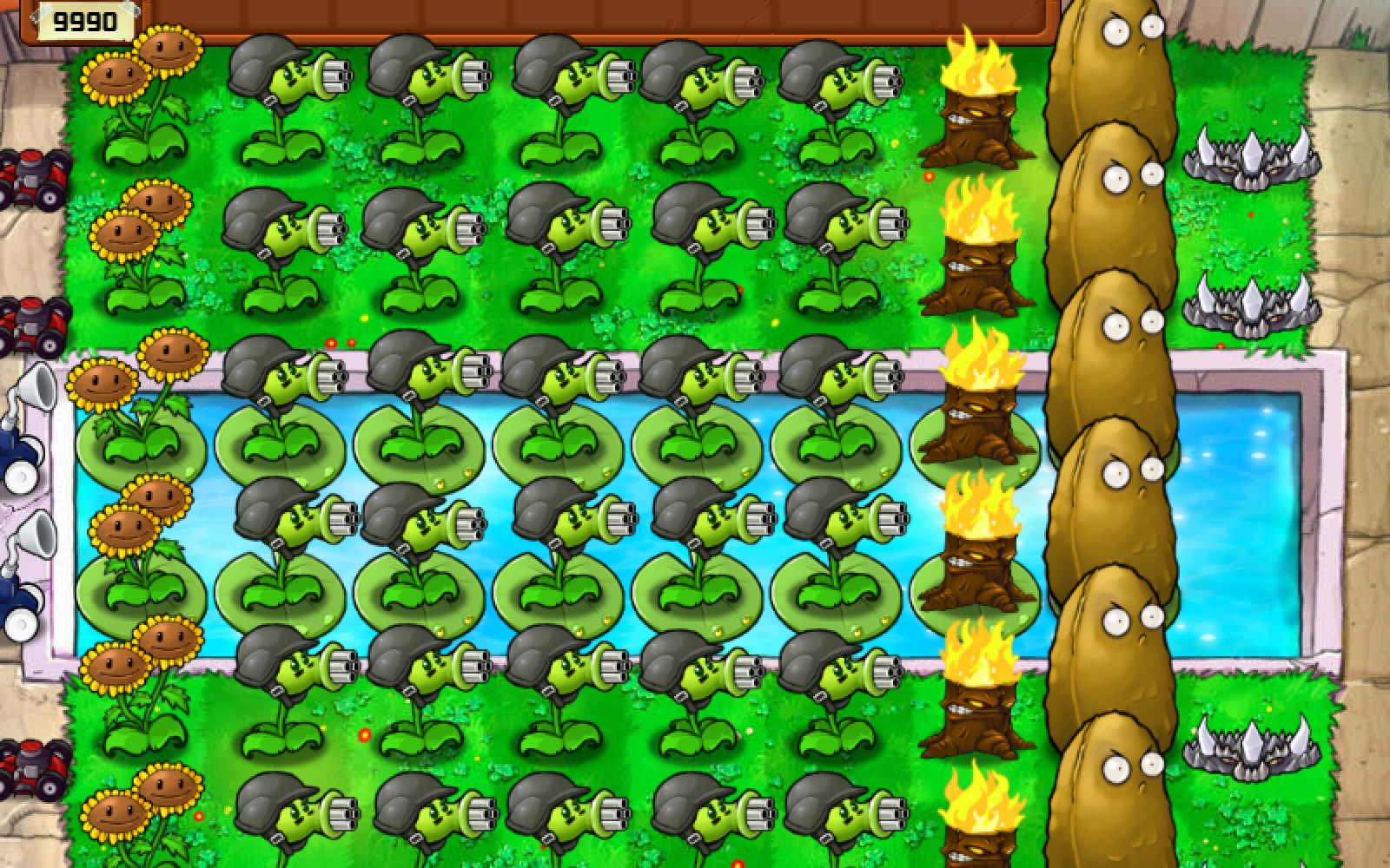 [PVZ]萌新第一次玩无尽,看看这个阵怎么样