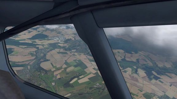 模拟飞行,驾驶大型客机,成功起飞!