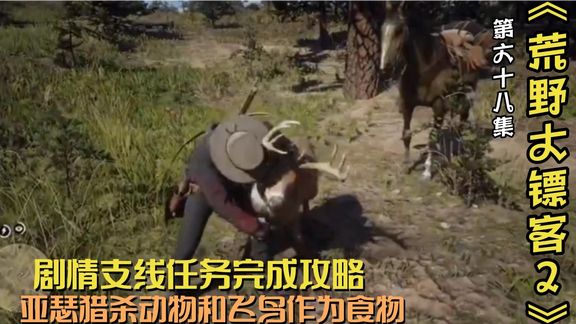 《荒野大镖客2》剧情支线任务攻略,亚瑟猎杀动物和飞鸟作为食物