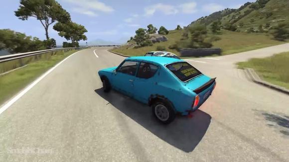 汽车模型实验:街道比赛撞车汇编