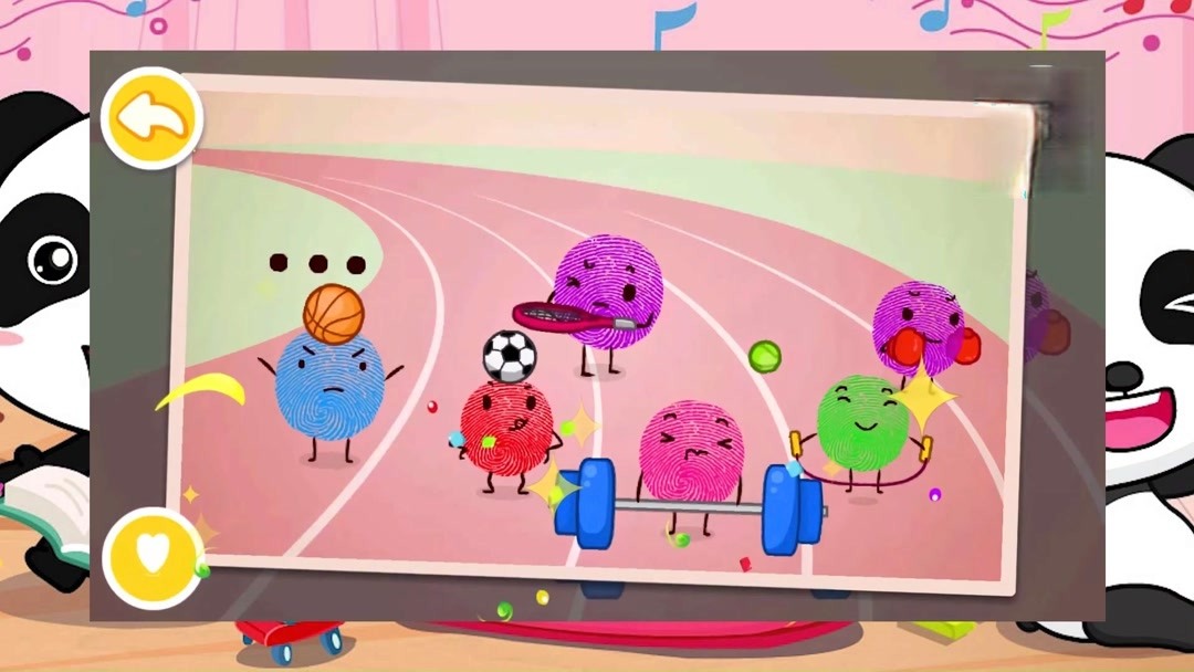 宝宝巴士:画出在运动场上的运动员吧