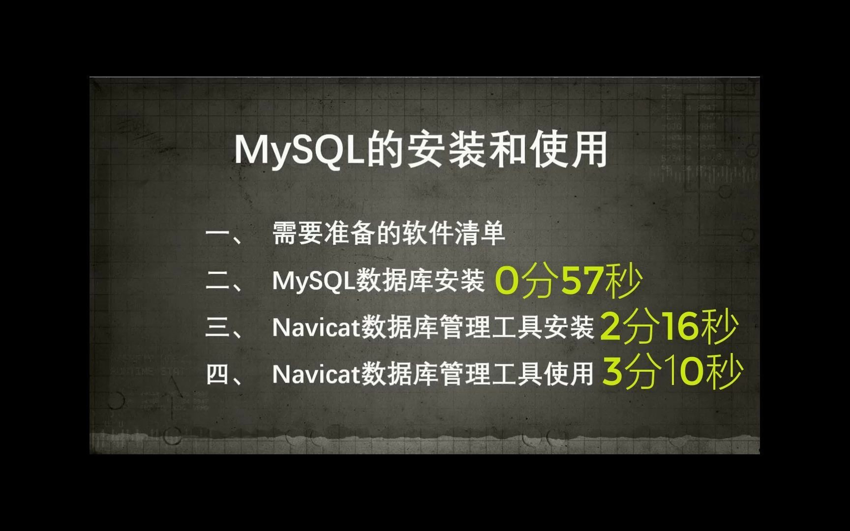 mysql数据库和nacicat的开发使用安装基础教程