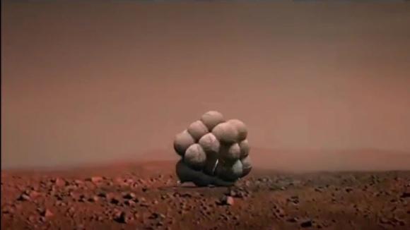 3D模拟火箭发射进入火星的过程