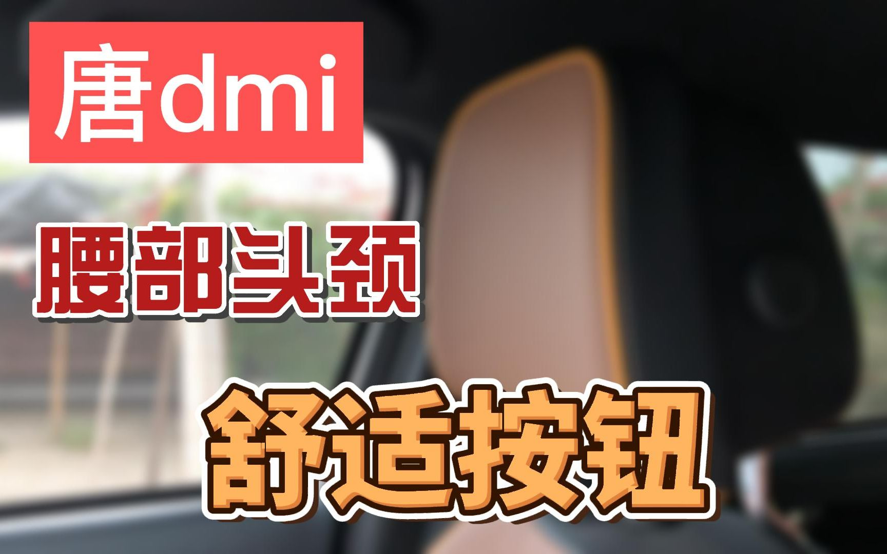 比亚迪唐dmi 腰部头颈舒适按钮分享