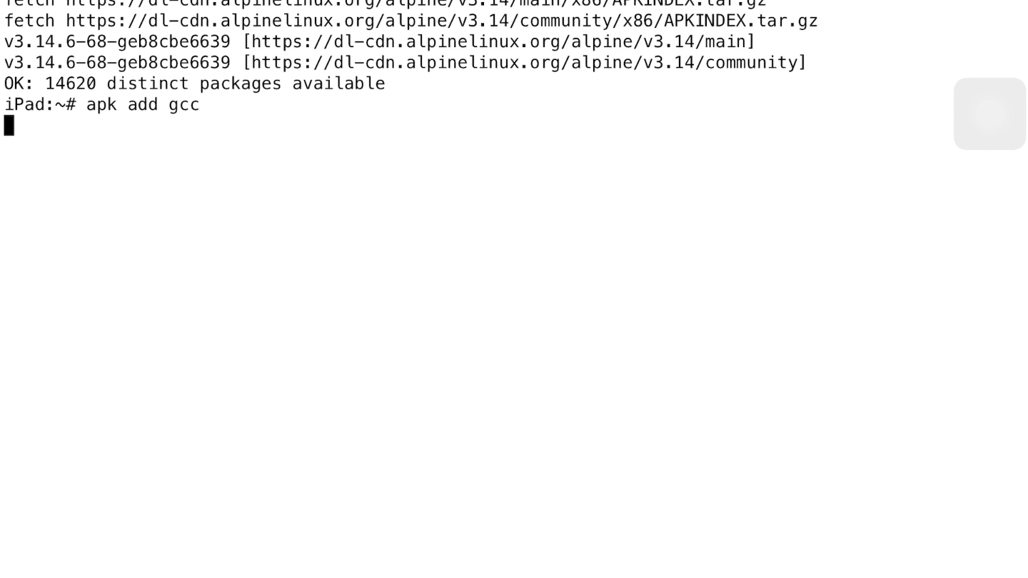 ipad 配置linux环境