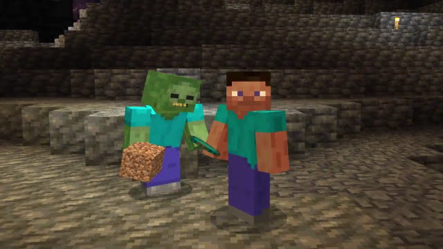 魔哒我的世界:你见过会砍树会瞬移会搭方块的僵尸吗?