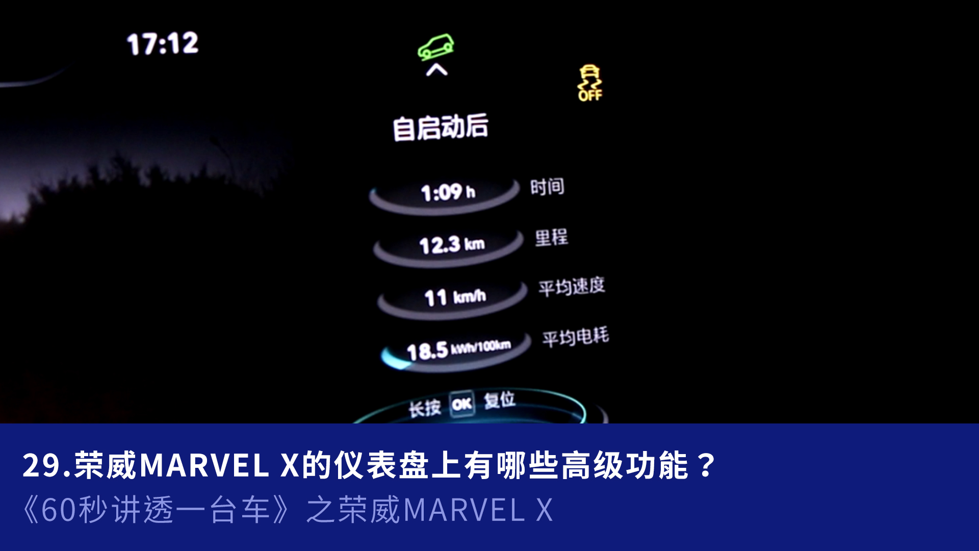 29.荣威MARVEL X的仪表盘上有哪些高级功能?