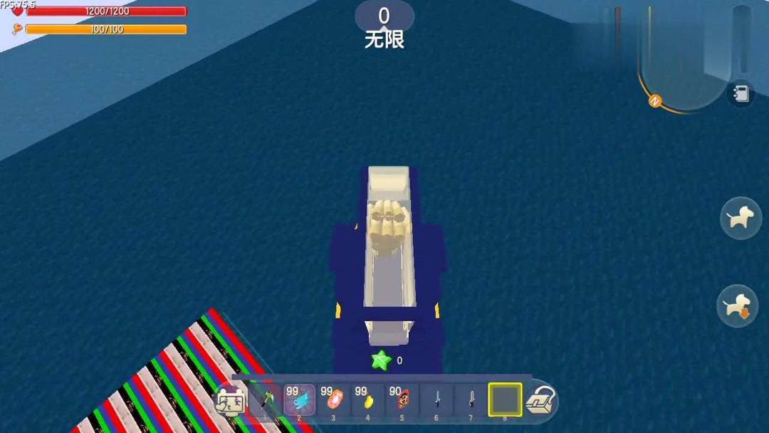 迷你世界:抢先体验了新道具潜水艇,可以在水中自由移动