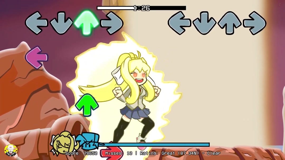 FNF周五夜放克:美少女全身金光普照,与塔尔斯激烈对决胜负难料