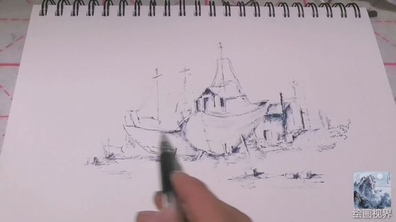 零基础钢笔画入门教学:原来这么画速写又快又好看,一起来学习吧