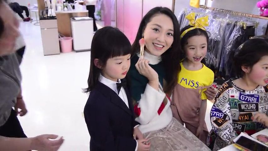 成长小麦宝贝们拍模卡的精彩瞬间