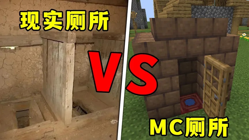 我的世界:MC厕所VS现实厕所,这味太冲了