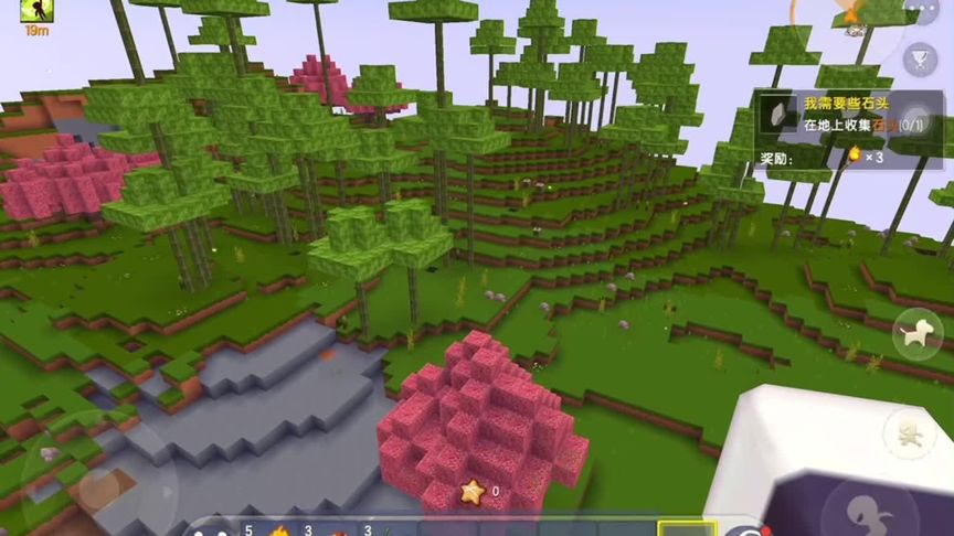 迷你世界生存第一期开局就发现了 桃林#迷你世界 #迷你跑酷
